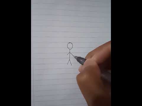 tutorial gambar manusia lidi - YouTube