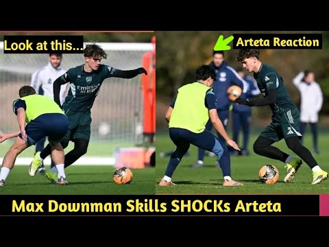 Max Downman Insane Skills in Training  SHOCKs Mikel Arteta  ahead of Wolverhampton Match