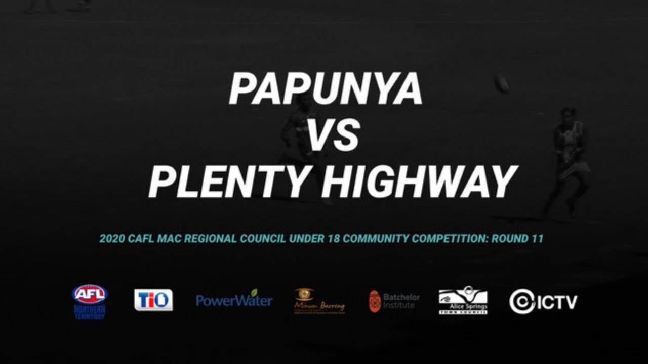 Papunya vs Plenty Highway: Round 11 - 2020 TIO CAFL Mac Regional ...