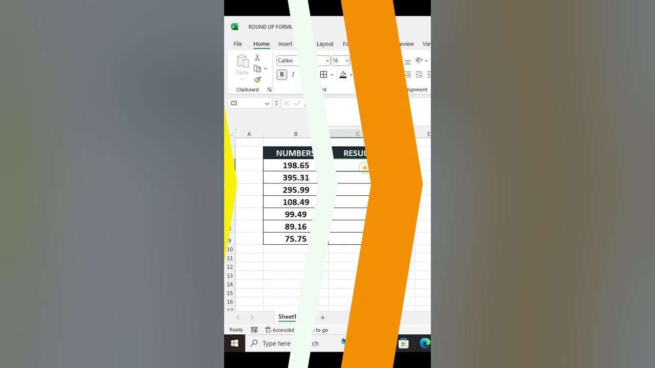 Excel Tutorial Round Function Excel Shorts Exceltips Exceltutorial Youtube
