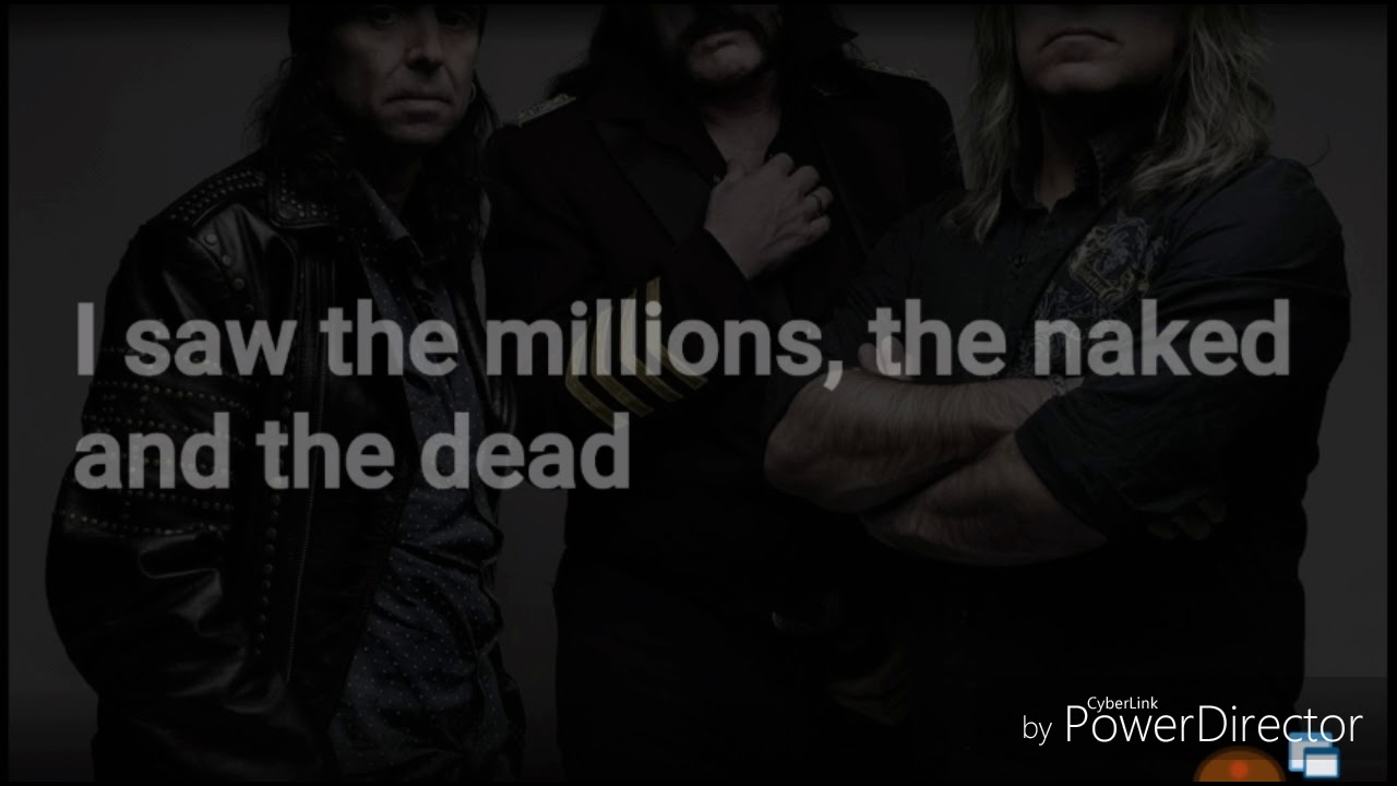 Motorhead - Death or Glory (Lyrics) - YouTube