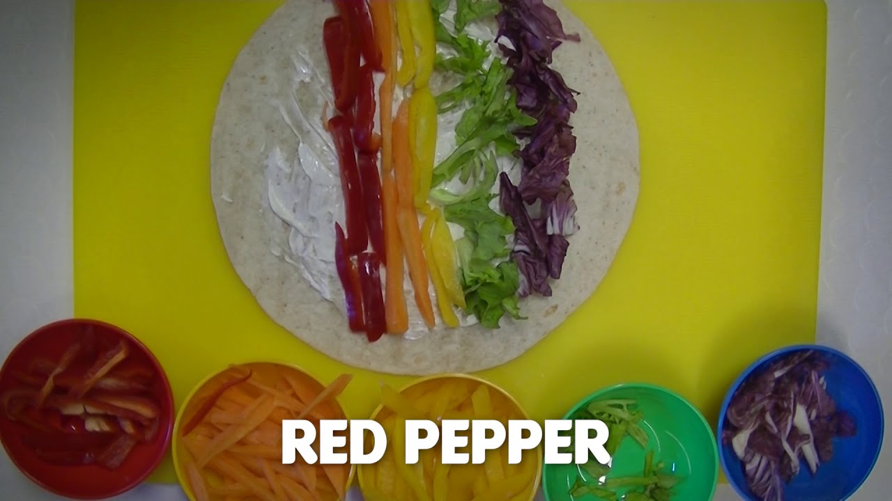 KIDS COOK - RAINBOW WRAPS - YouTube