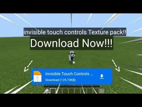 Invisible Touch Control Texture Pack | For Mcpe| [1.17 to 1.19 version] - YouTube