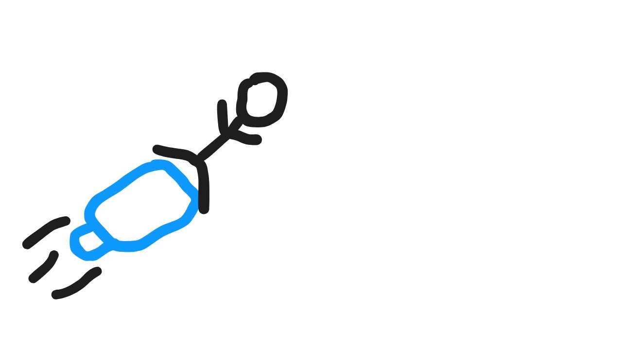 Stickman Trying to Fly - YouTube