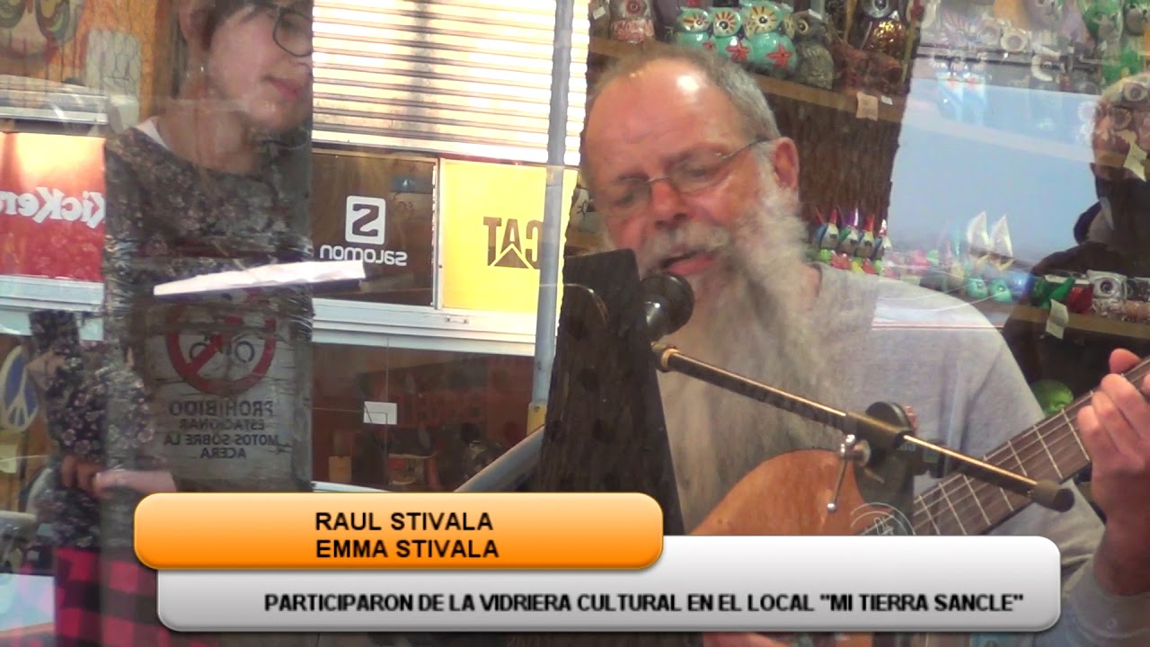 Raúl Stivala y Emma participaron de la "Vidriera Cultural" en el local ...