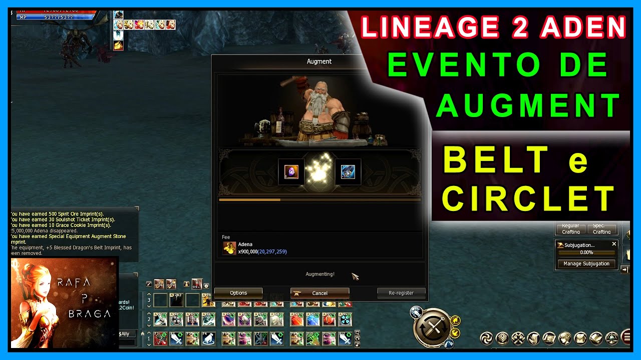 Lineage 2 Aden - Evento de AUGMENT para DRAGON BELT e CIRCLET of HERO ...