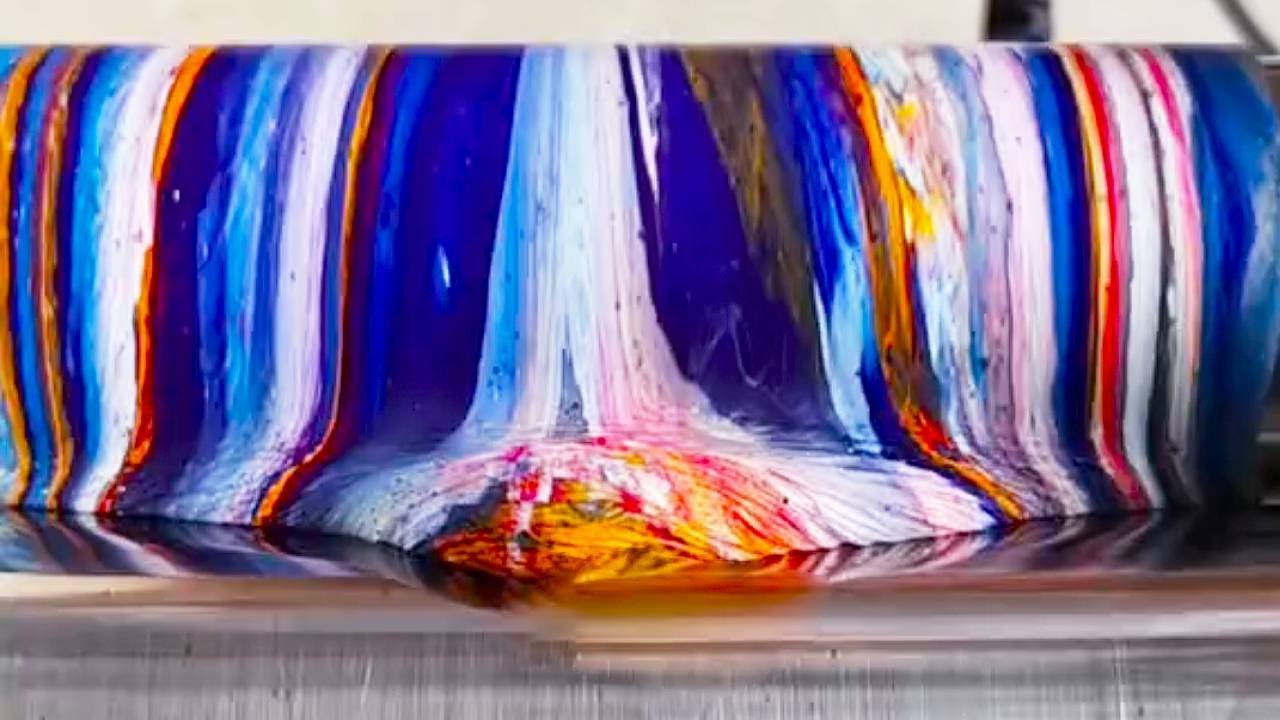 Silicone rubber color mixing | Oddly satisfying silicone color mixing ...