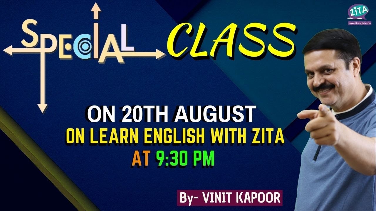 A New Way Of Learning English | Special Class By Vinit Sir - YouTube