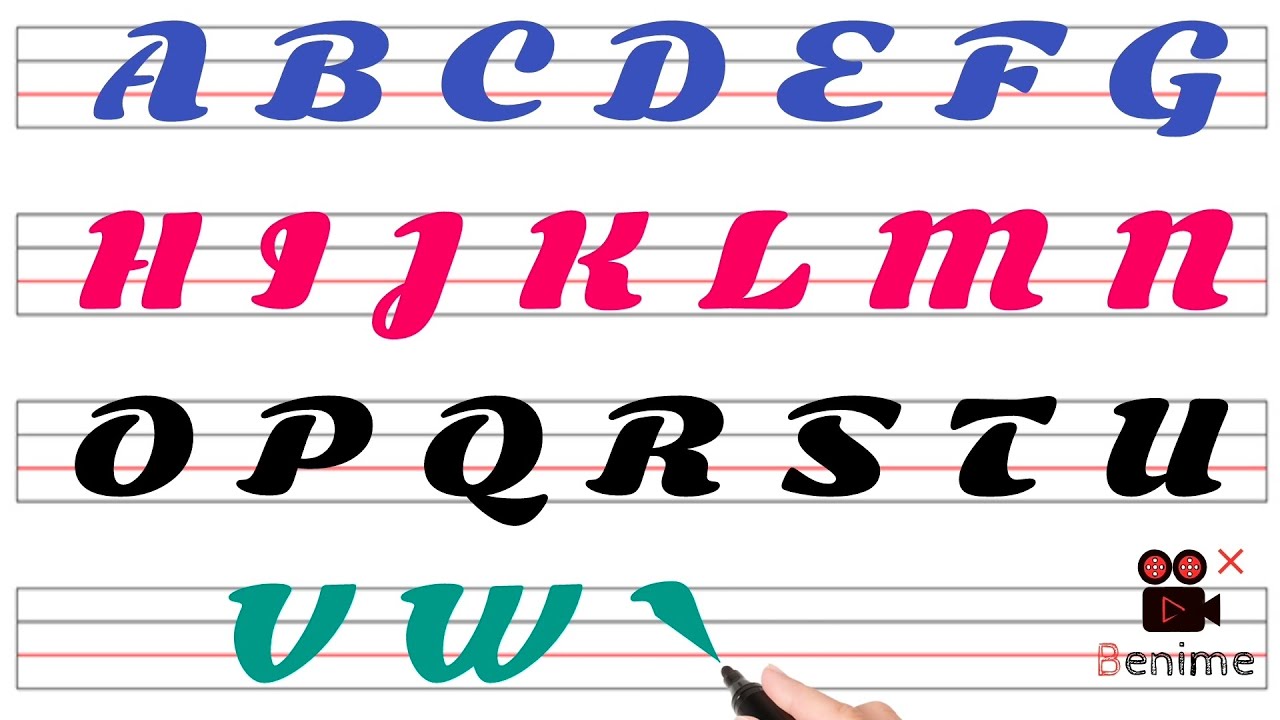 English writing small letters a- Z | Englishhandwriting small letter ...