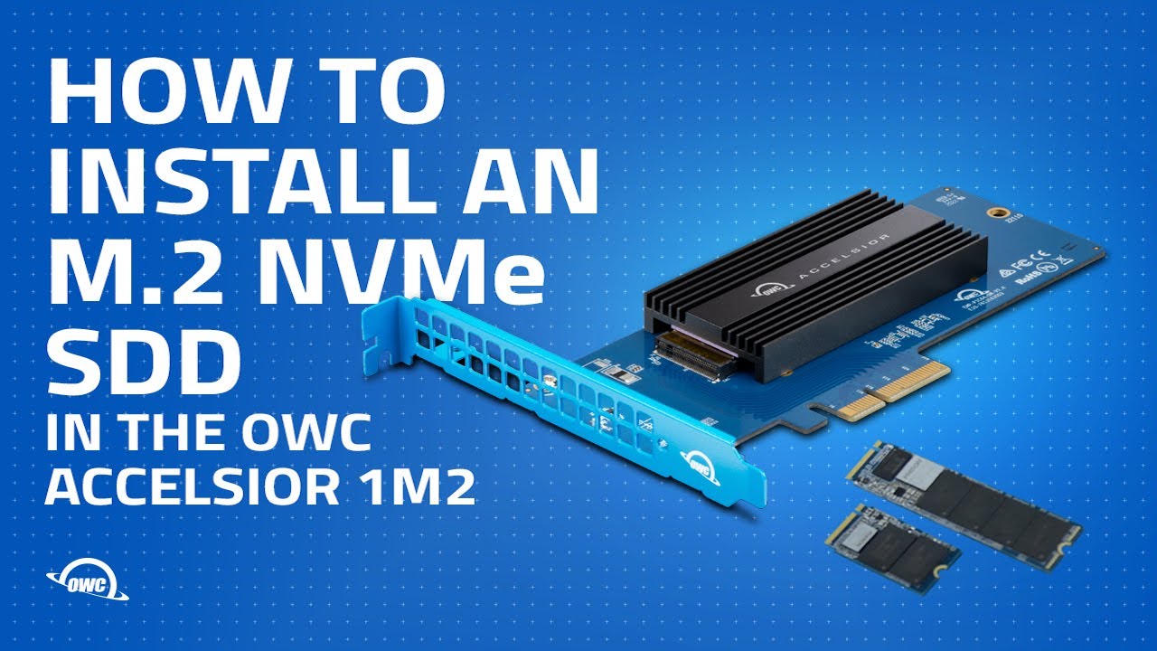 How to Install an M.2 NVMe SSD in the OWC Accelsior 1M2 - YouTube