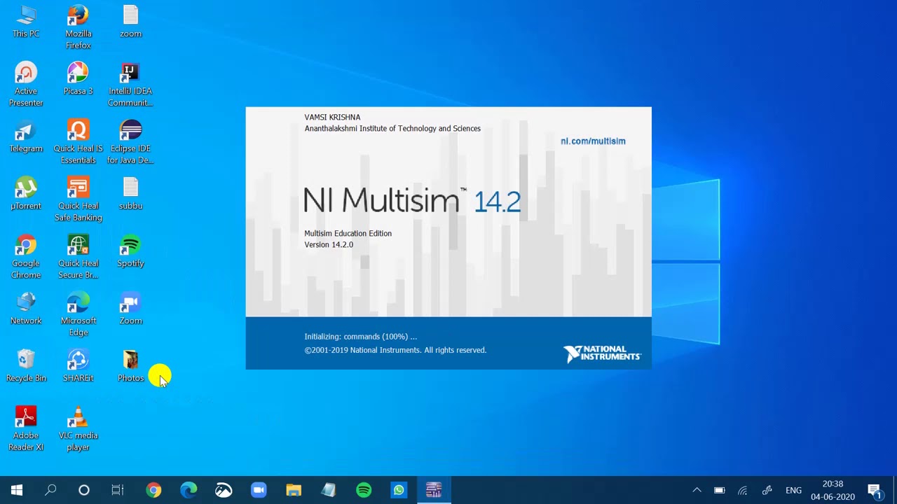 How to simulate a circuit in Multisim software - YouTube