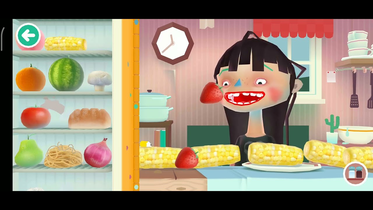 Let's play with toca Boca kitchen 2 funny android game play video FZ220 ...
