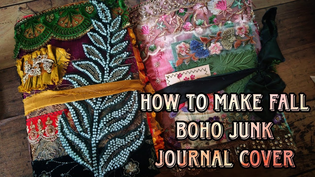 Fall journal cover tutorial and flip through of completed journals ...