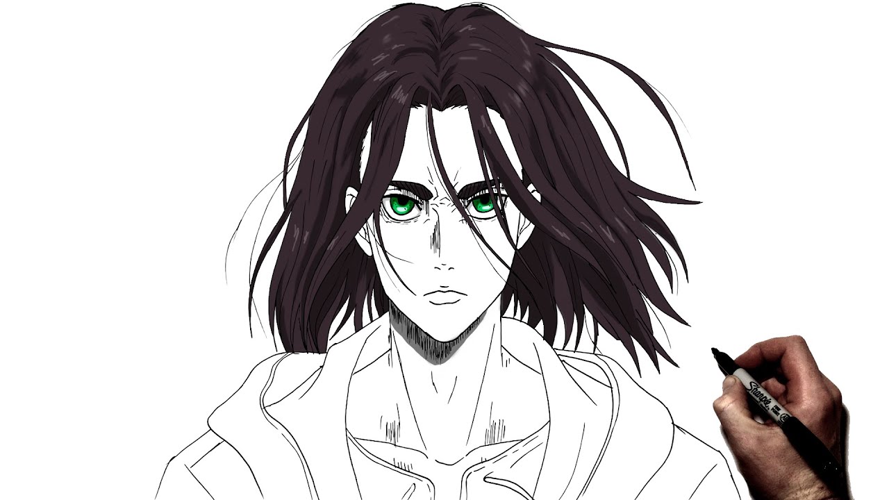 How To Draw Eren Jaeger (Season 4 Part 2) | Step By Step | Attack On ...