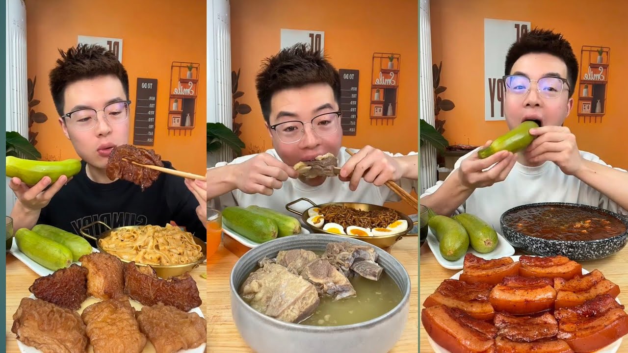 ASMR CHINESE FOOD MUKBANG EATING SHOW 소리좋은 여러가지 음식 먹방 모음이 팅쇼 리얼 사운드 กิน ...
