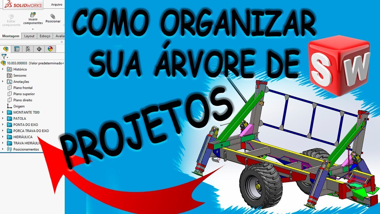 COMO ORGANIZAR SUA ÁRVORE DE PROJETOS FeatureManager NO SOLIDWORKS 2018 ...