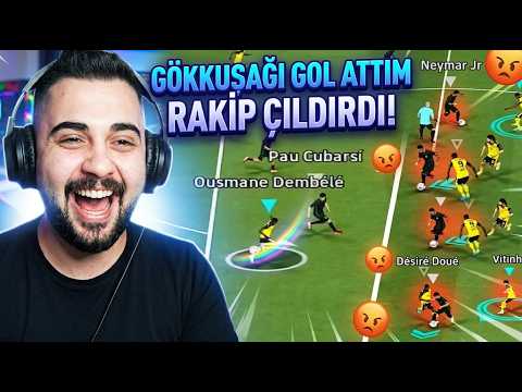 Gökkuşağı Gol Attığım Rakip Delirdi Tüm Takımımı Çalıma Dizdi! eFootball Mobile 2026