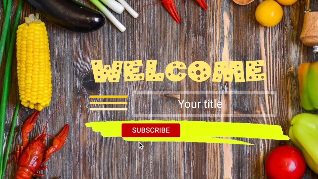 Free 6 cooking intro templates for youtube users - YouTube