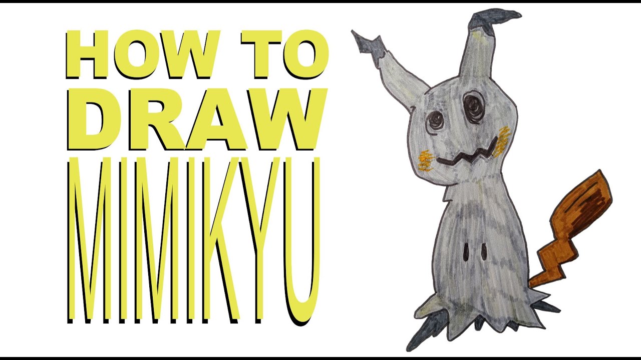 How to draw Mimikyu (Pokemon) - YouTube