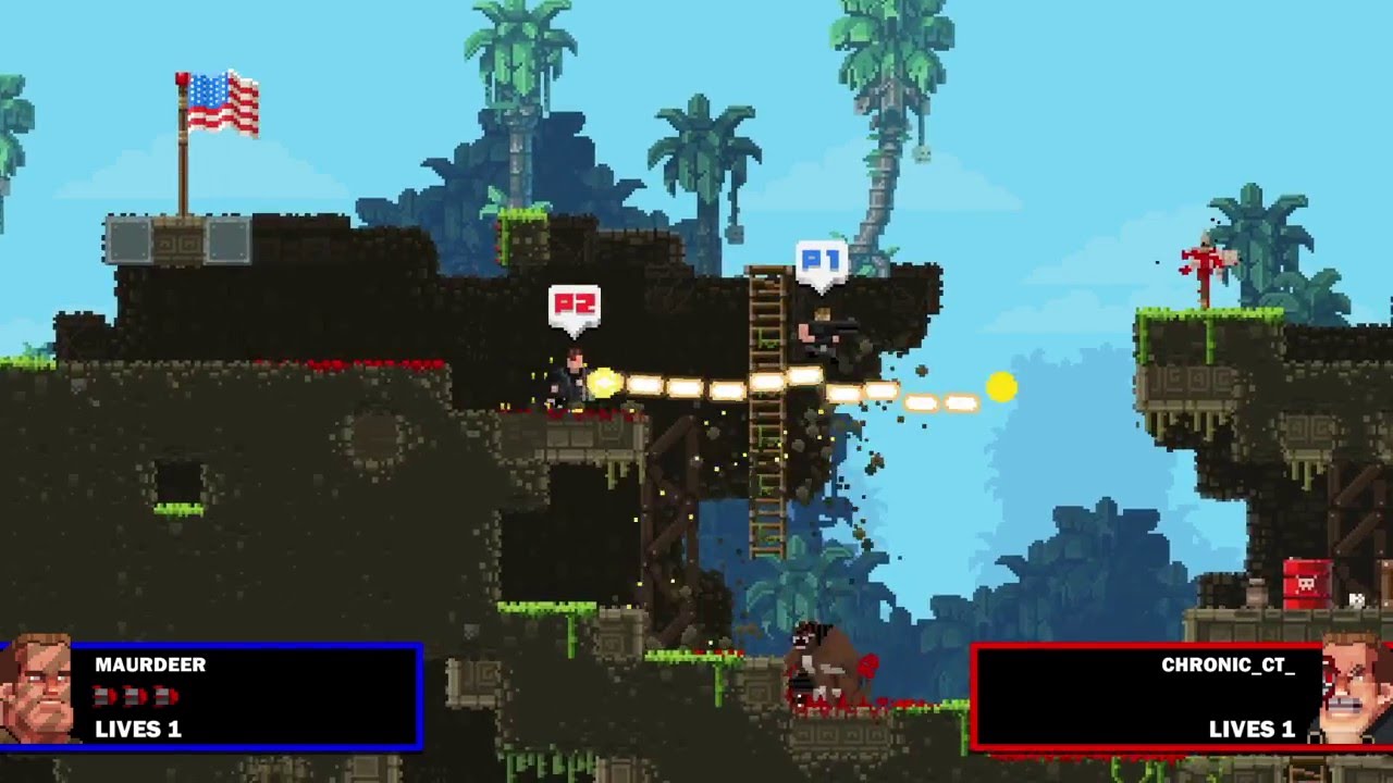 Broforce Co-op / Playstation 4 / Free to Play - YouTube