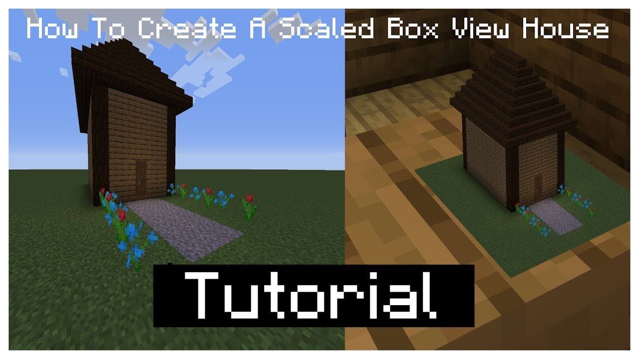 How To Make A Scaled Box View House l Immersive Portals Mod - YouTube