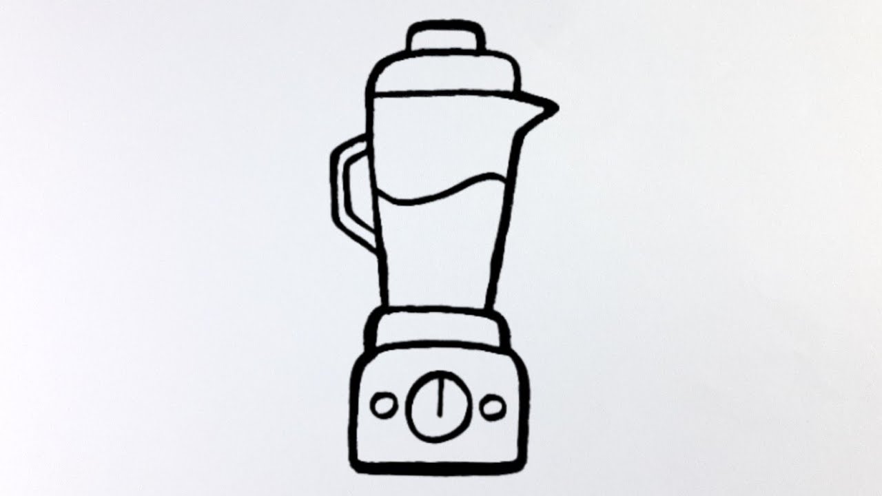 How To Draw A Blender Easily - YouTube
