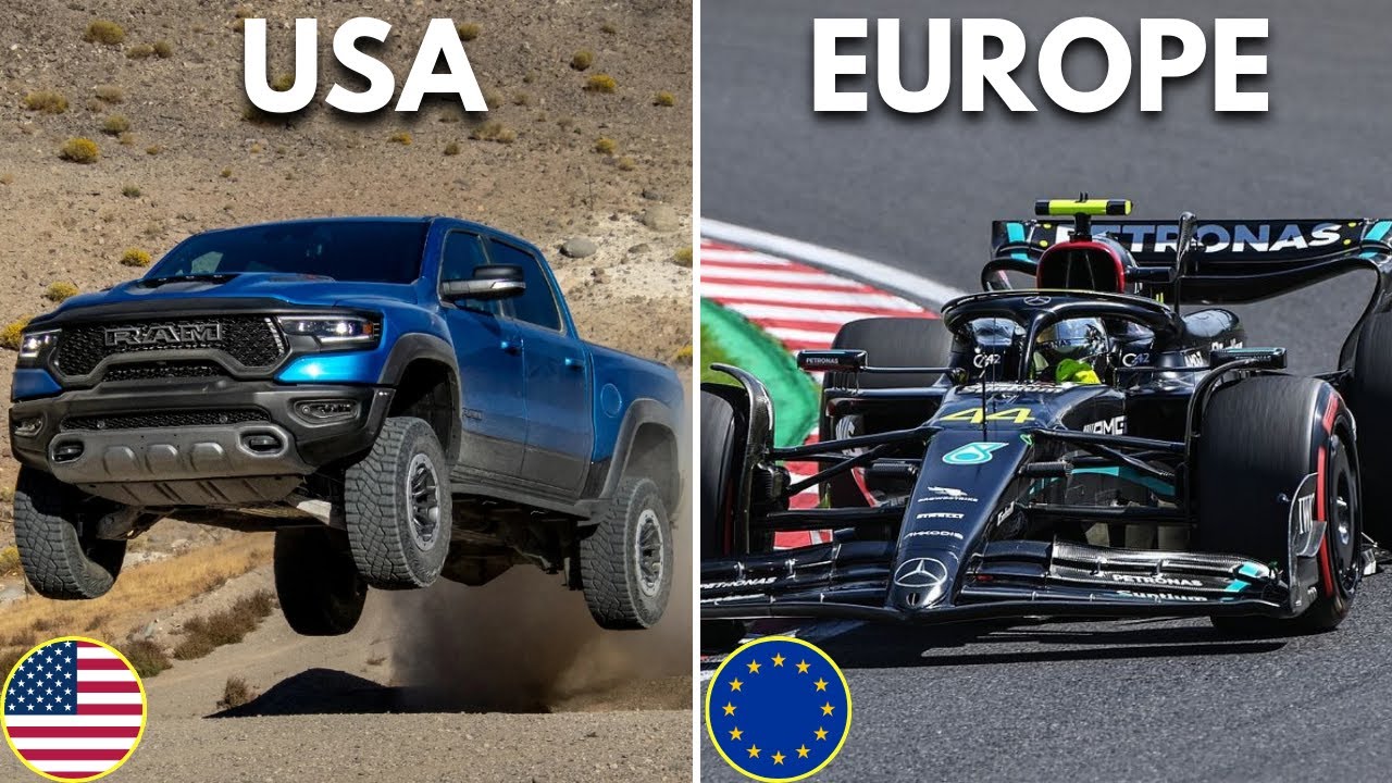 USA vs Europe: The INSANE Difference In Cars - YouTube