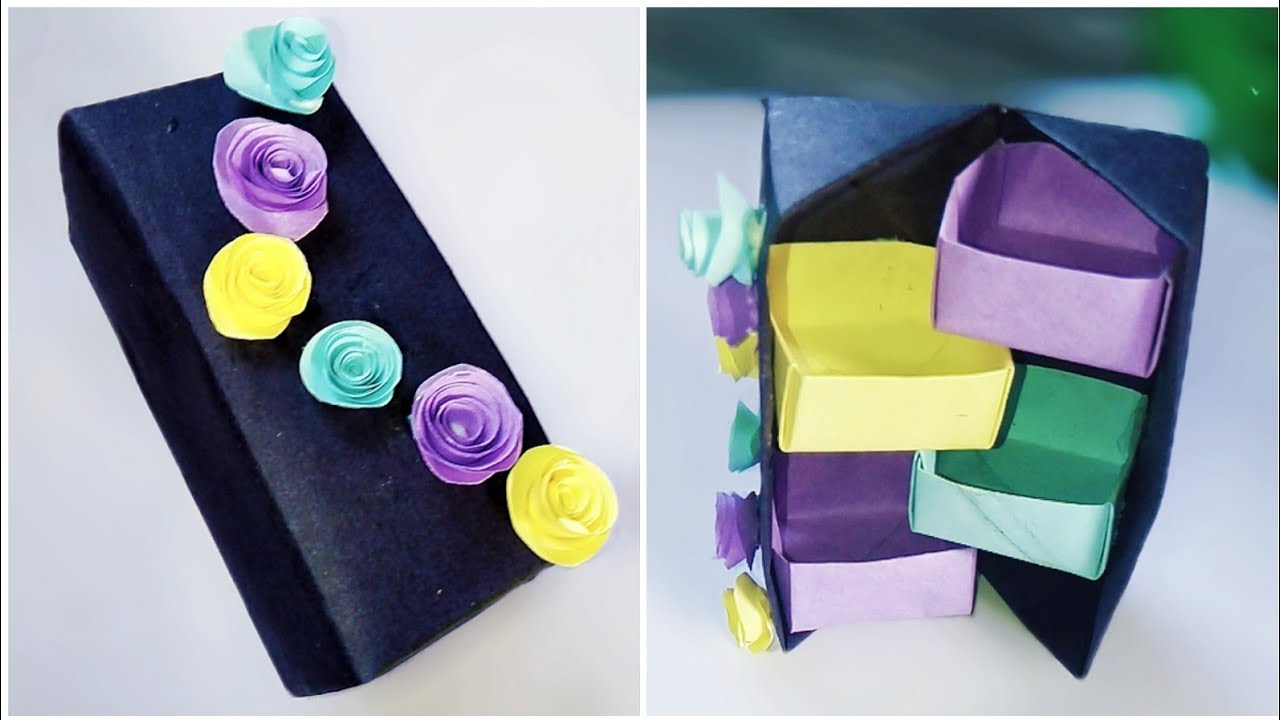 DIY Secret Stepper Box | Paper Craft | Origami Paper Crafts | Srcret ...