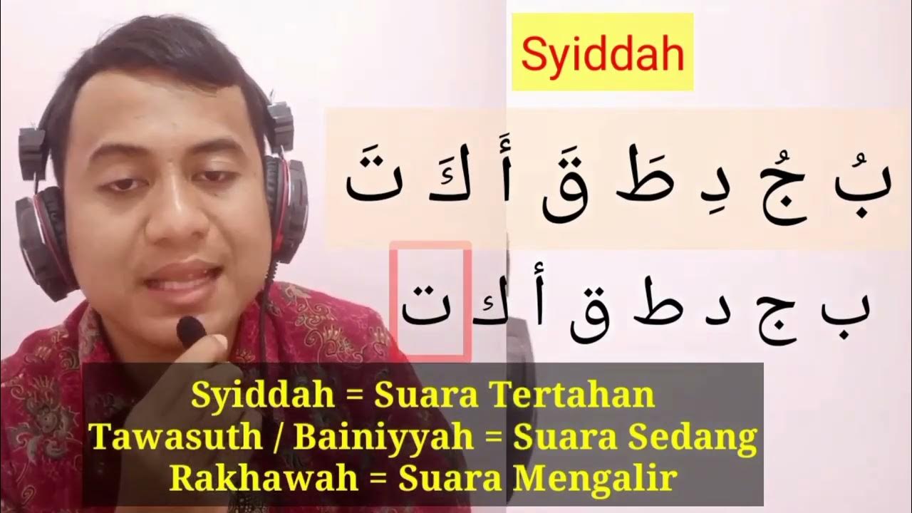 perte 6. Sifatul Huruf Kelompok 2 Syiddah, tawassuth, dan Rakhawah; 3 ...