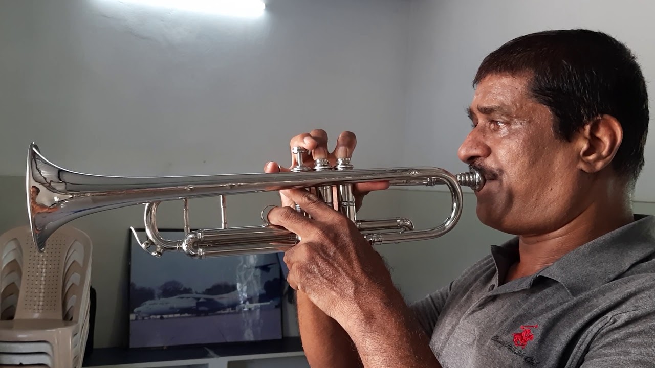 How to play Indian National Anthem On Trumpet cover by kamraj - YouTube