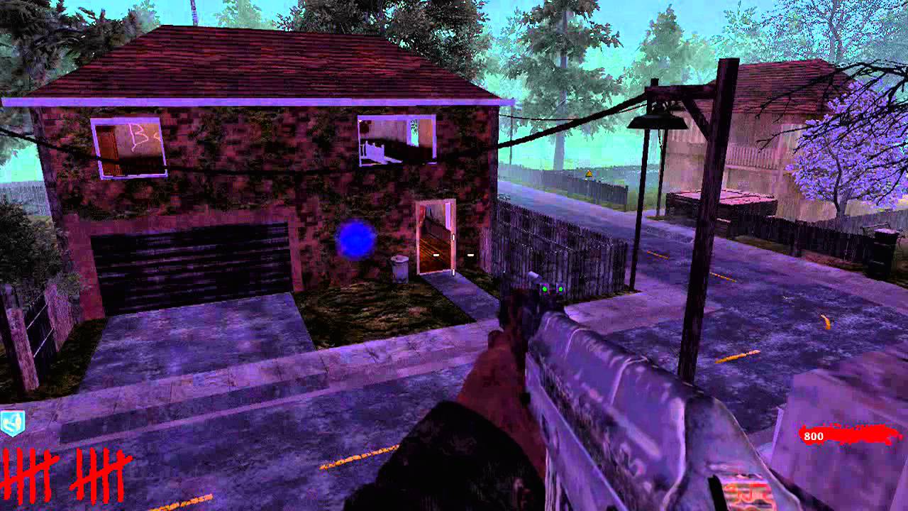 CoD WaW Custom Zombie Map Neighborhood (Part 3) Finally I found the ...