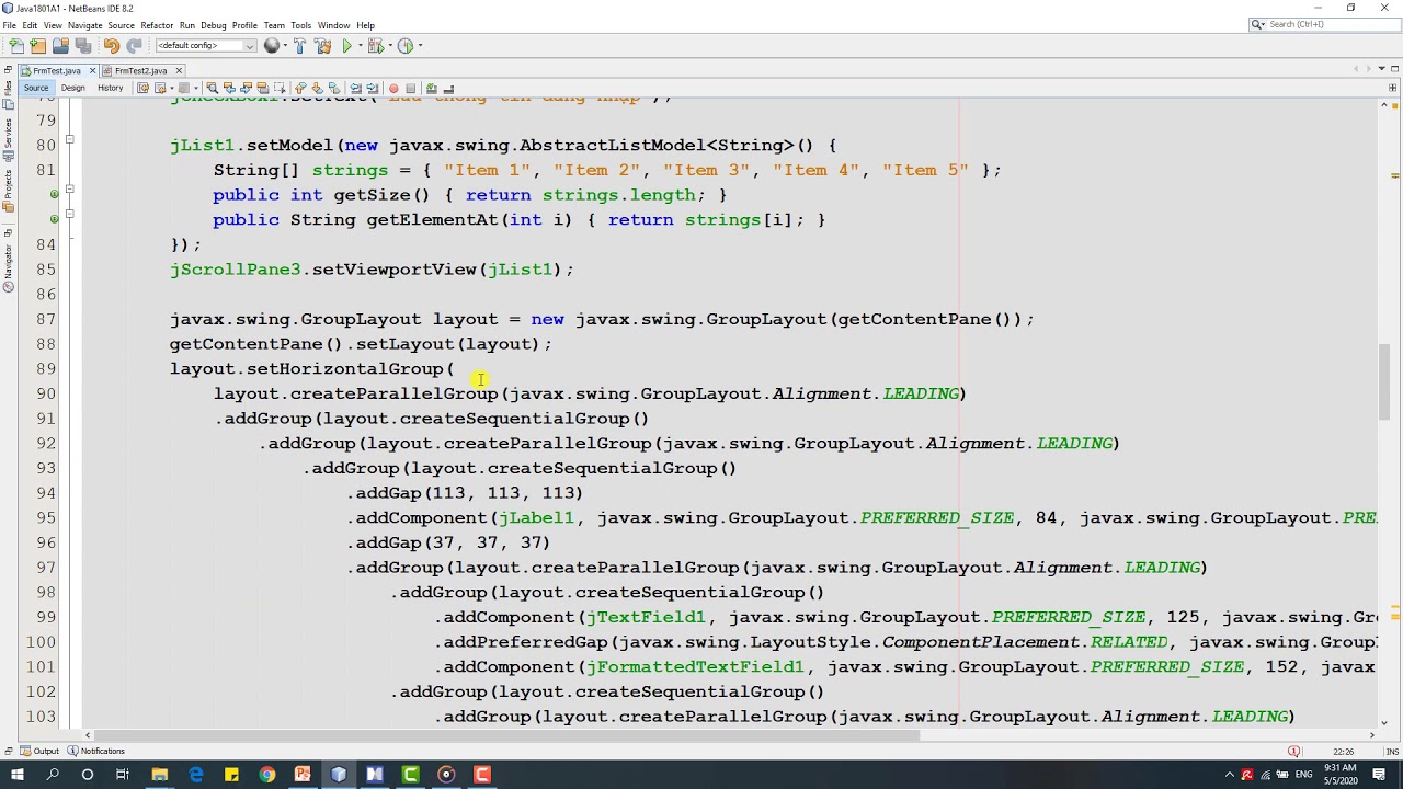 26. Tạo giao diện bằng code tay JFRAME - YouTube