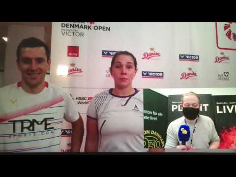 Gregory Mairs/ Victoria Williams after the all-English quarterfinal against Chris and Gabby Adcock