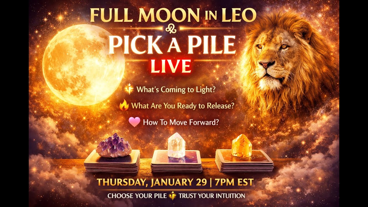 🌕 Full Moon in Leo Pick a Pile 🔥 What’s Coming to Light & What You Must ...