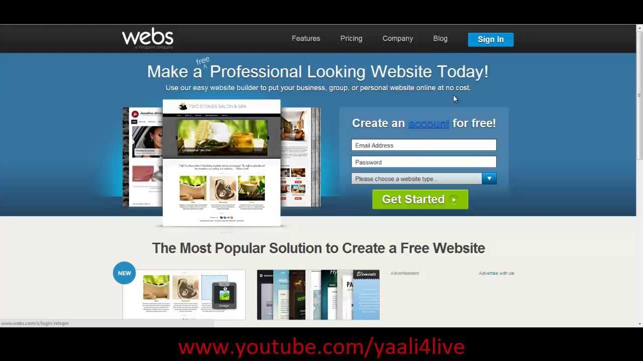 Make a free Website - YouTube