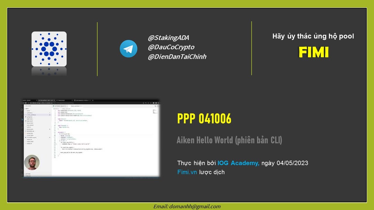 PPP 041006 Aiken Hello World (phiên bản CLI) - YouTube