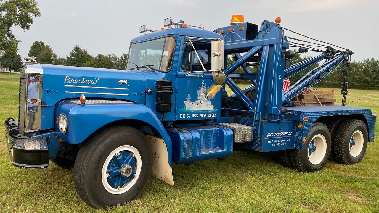 1964 Brockway Weld-Built Wrecker Walk Around - YouTube
