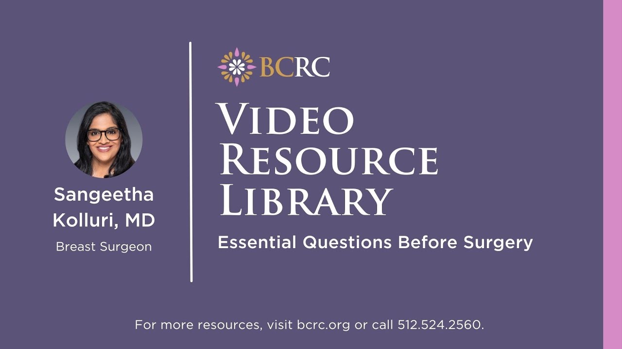 Essential Questions Before Surgery - YouTube