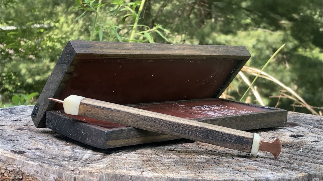 The Wax Tablet: Recreating An Ancient Note Book - YouTube