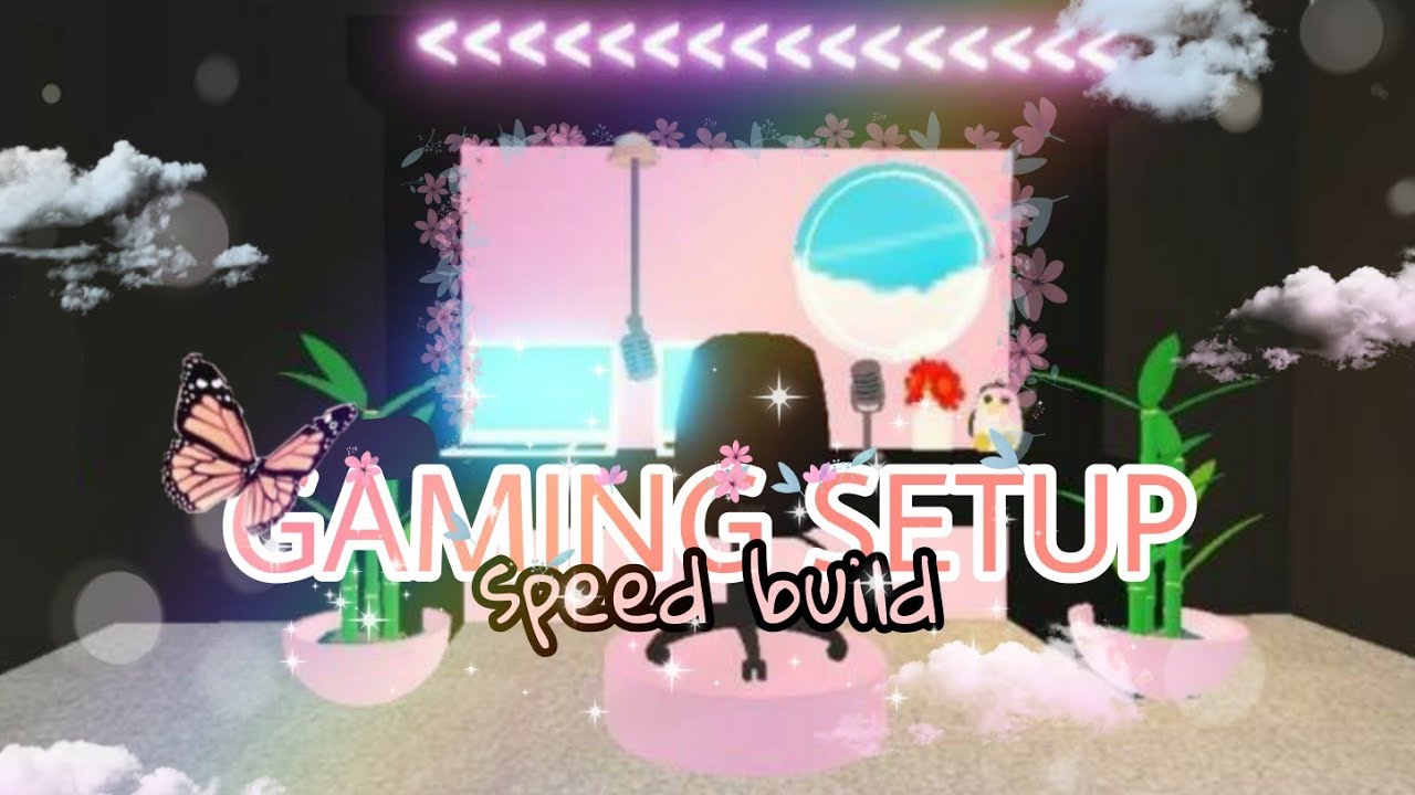 Gaming Set-Up Adopt me Speed Build ~ Check description ~ Aesthetic ...