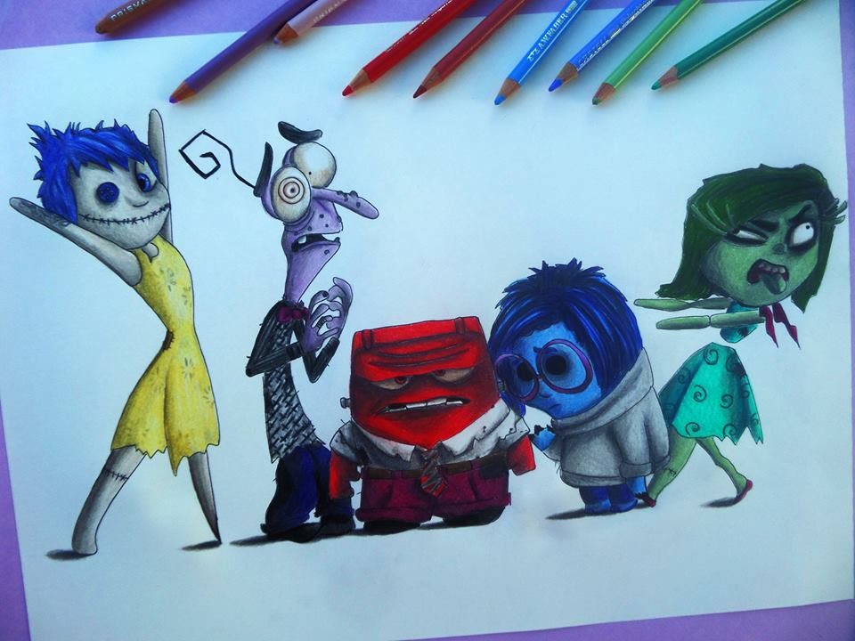 Inside Out "creepy version" -Speed drawing - YouTube