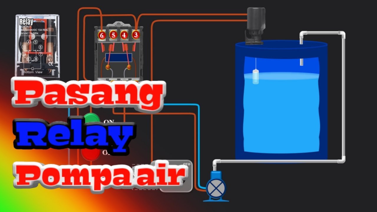 Cara pasang Relay dan Pompa Air Untuk Radar Torn Air Automatis dan ...