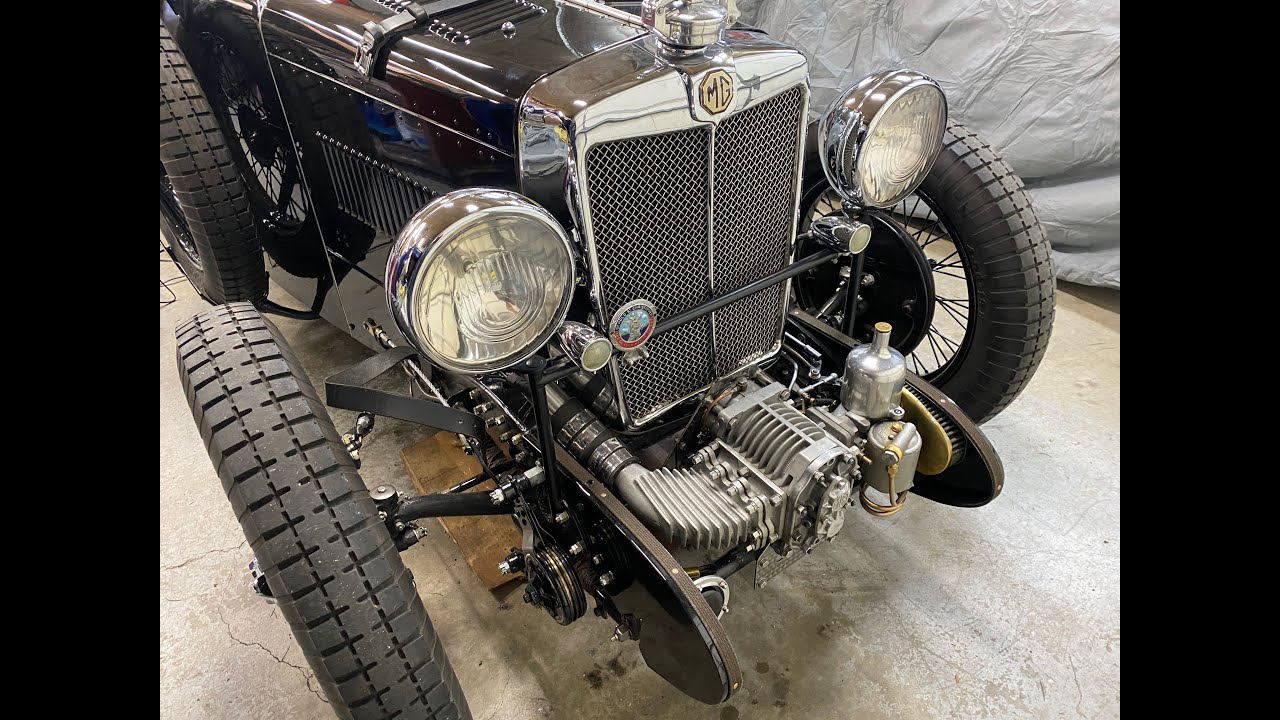 MG TA 2962 Race Car Breaks a Supercharger Drive Shaft - YouTube