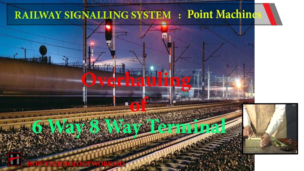 Railway Signalling Point Machines : Overhauling of 6 Way 8 Way Terminal ...