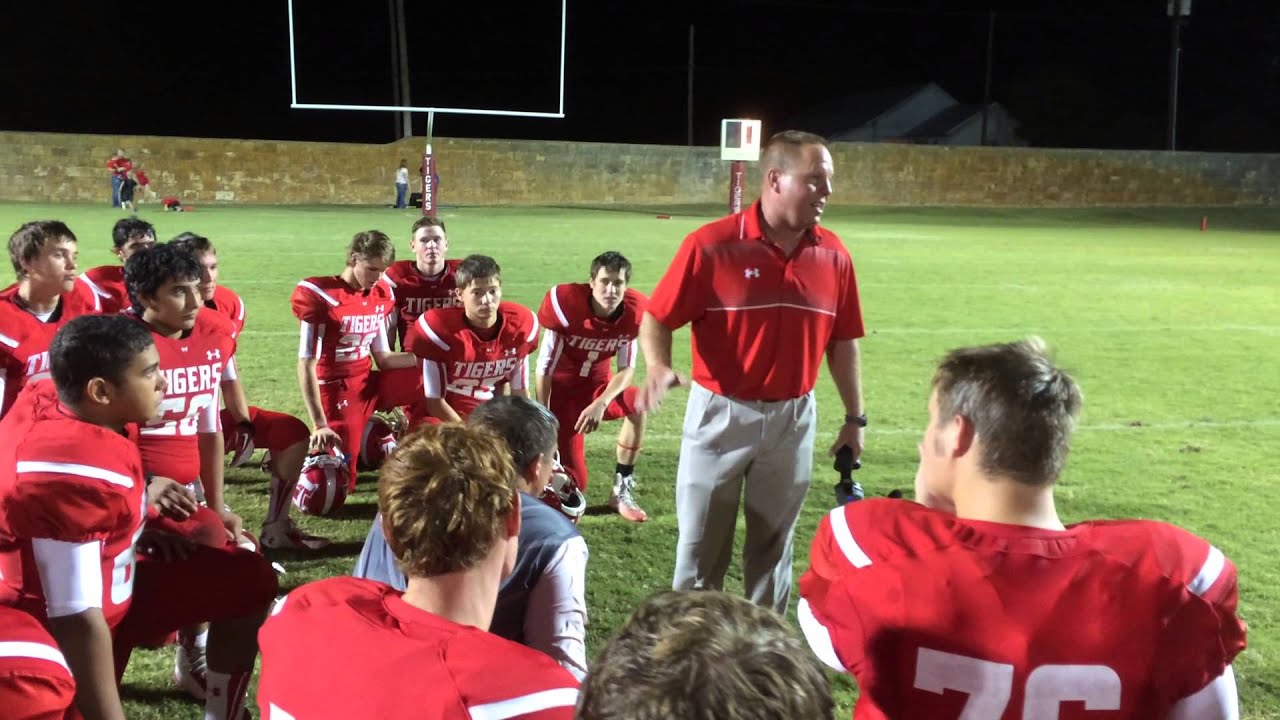 Coach Keith Wood after Hico Tigers beat Tolar Rattlers 20-19 - YouTube