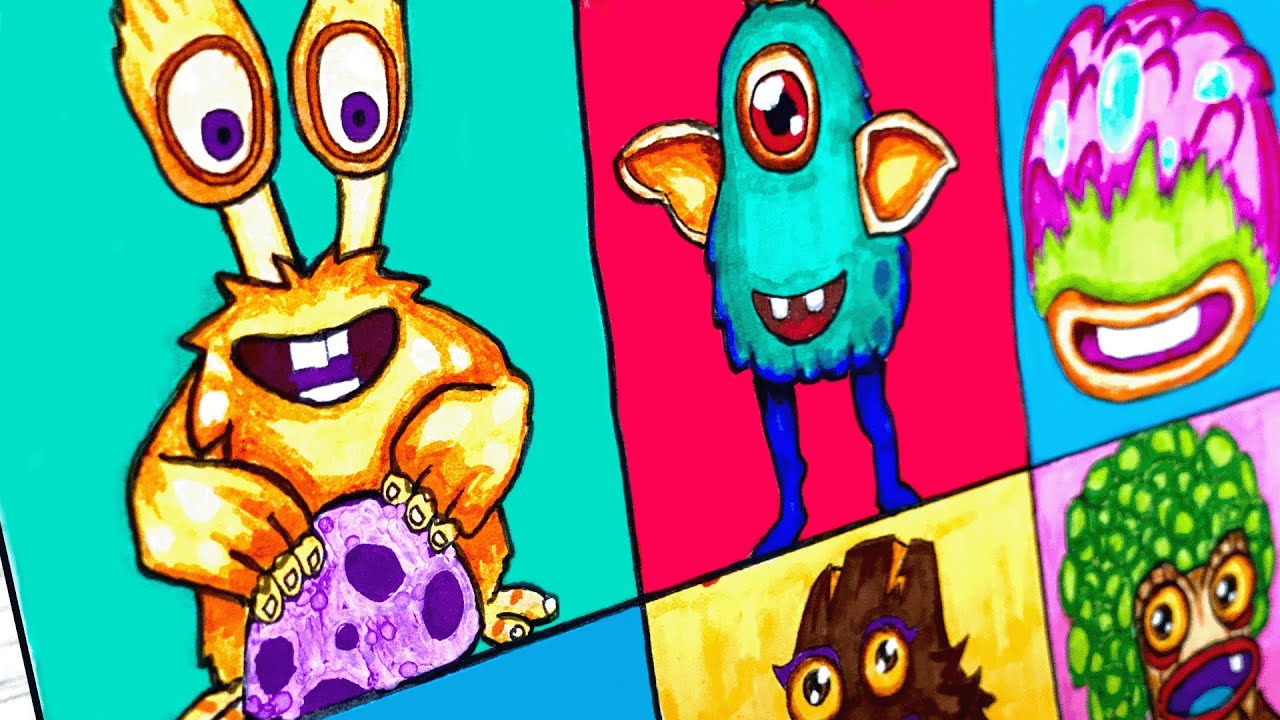 Drawing Baby Monsters: Dawn Of Fire / My Singing Monsters - YouTube
