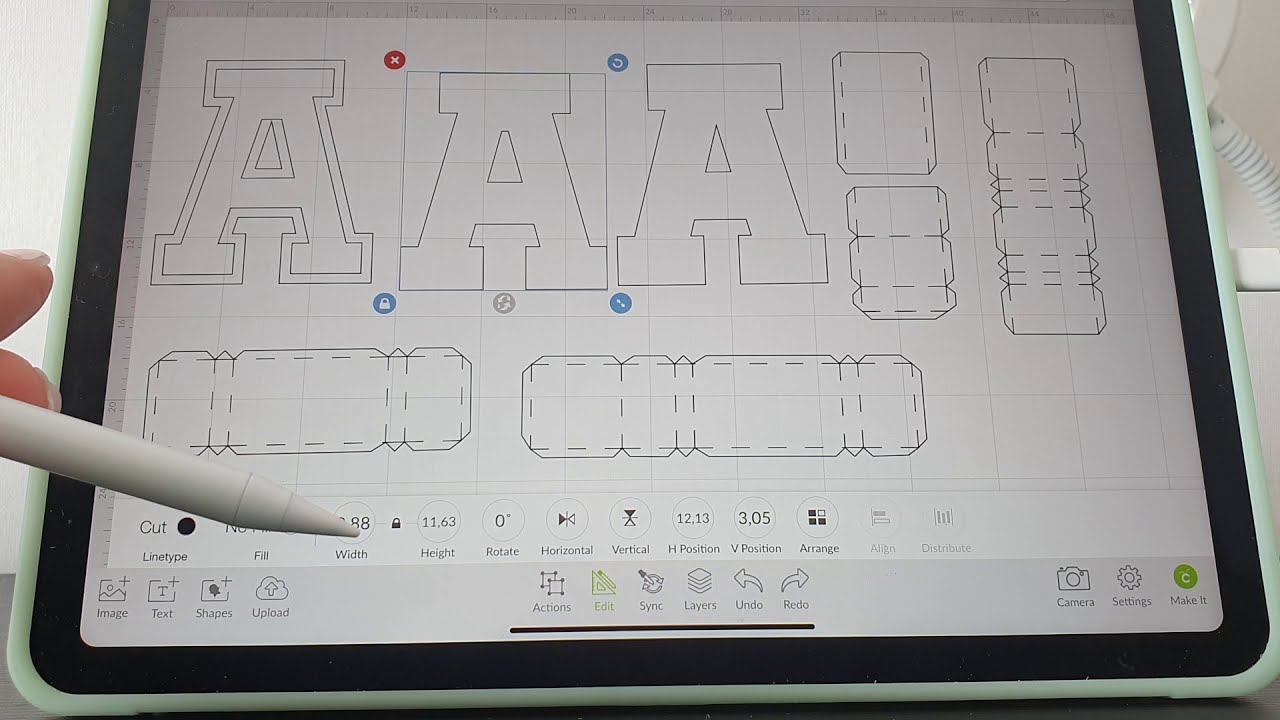 How to upload a 3d Letter to Cricut Design Space - YouTube