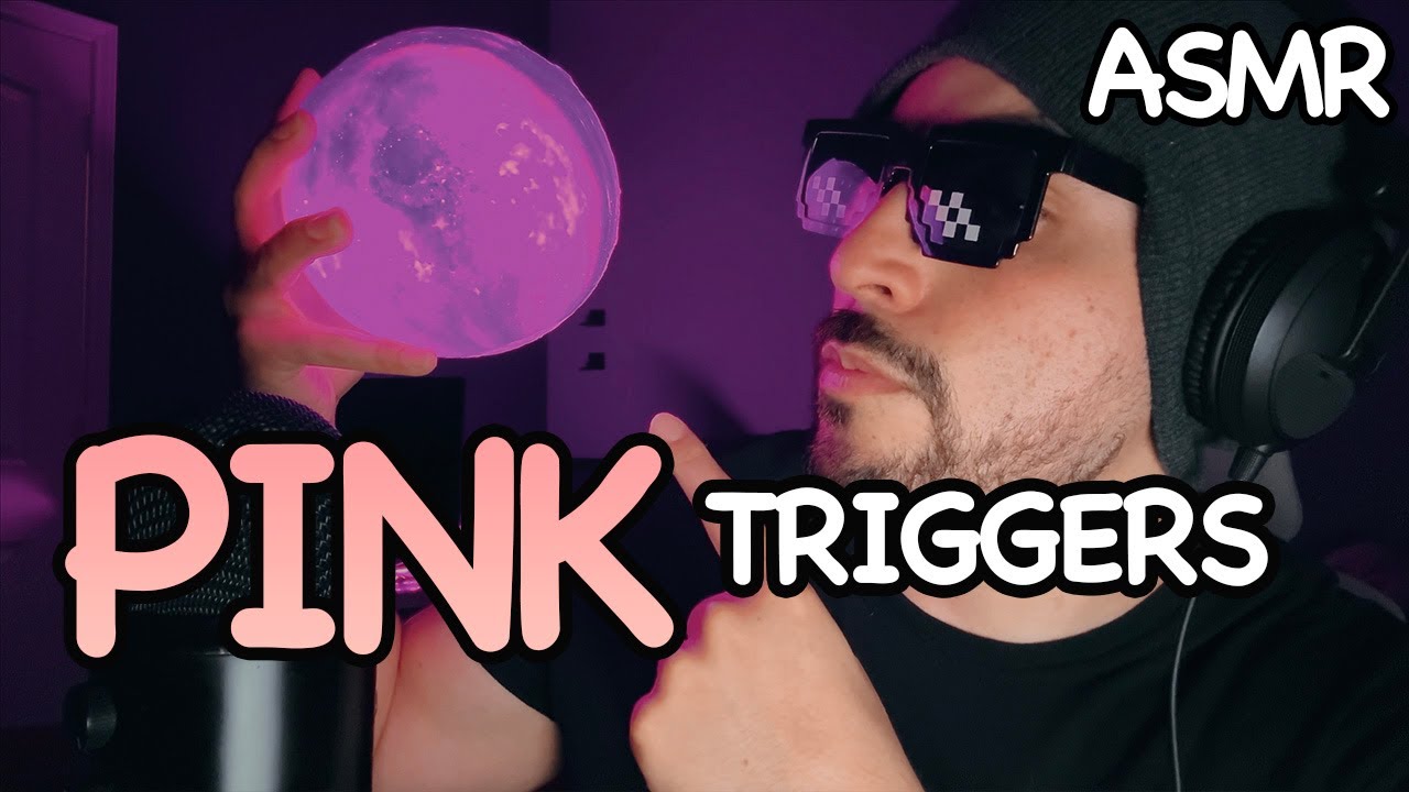Asmr 7 Pink Triggers In 14 Minutes Youtube