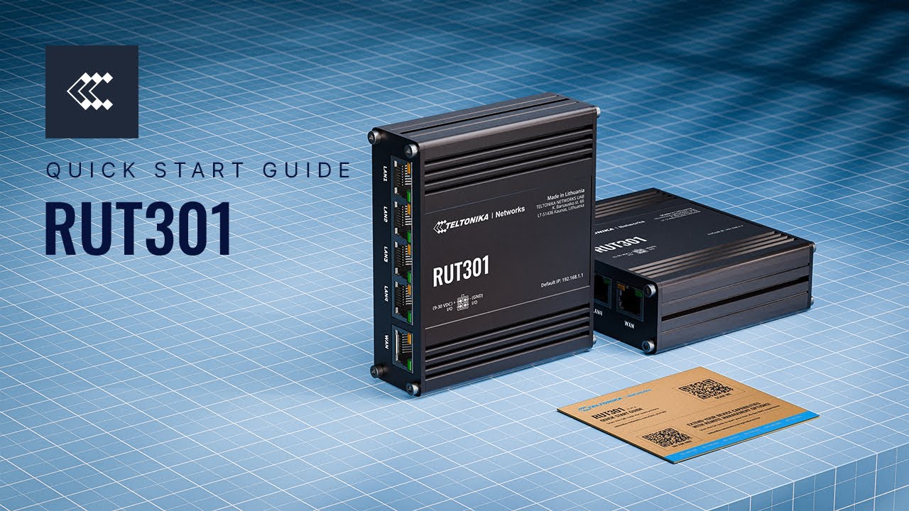 RUT301 - Industrial Ethernet Router | Quick Start Guide - YouTube