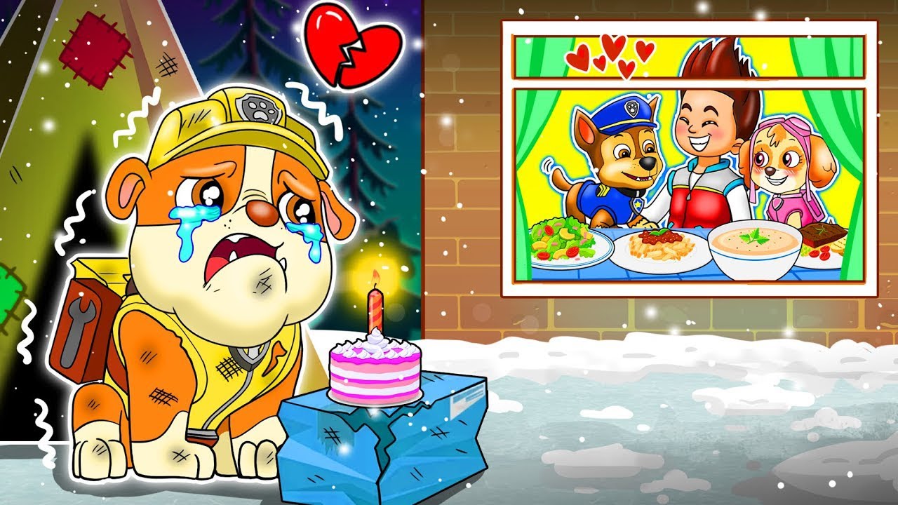 Rubble's Lonely Birthday in the Snow 🎂 ️ | Paw Patrol Ultimate Rescue 3 ...